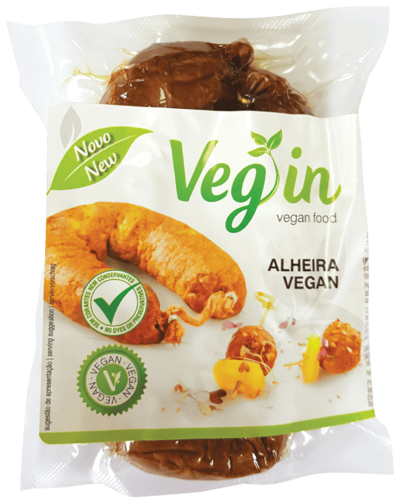 Alheira vegan Vegin - V-Label Portugal